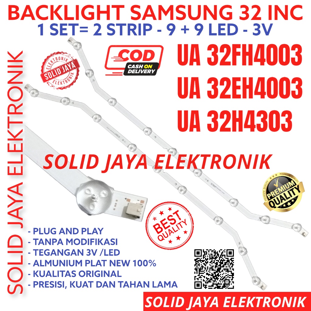 Jual BACKLIGHT TV SAMSUNG LED 32 INC UA 32FH4003 32EH4003 32H4303 LAMPU BL 9K 3V BENGKOK ...