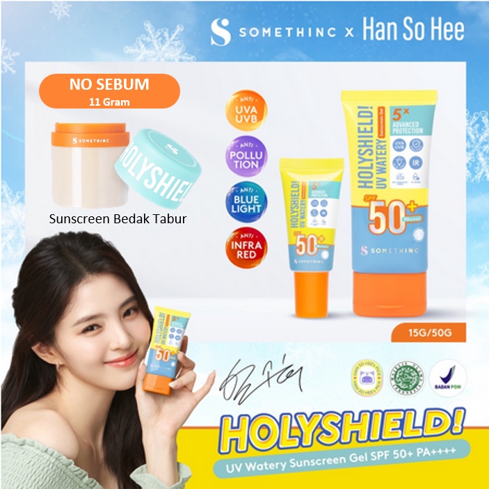 Jual SOMETHINC No Sebum Mineral Blur Translucent Loose Powder SPF30 PA++ | Holyshield! UV Watery ...