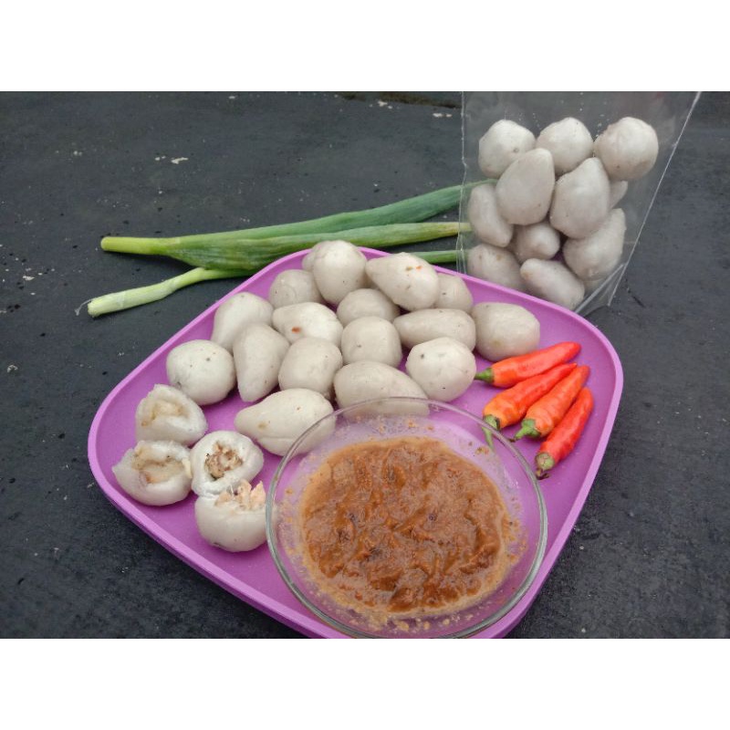 Jual Baso Aci/cilok isi ayam atau isi jando bisa pakai bumbu kacang ...