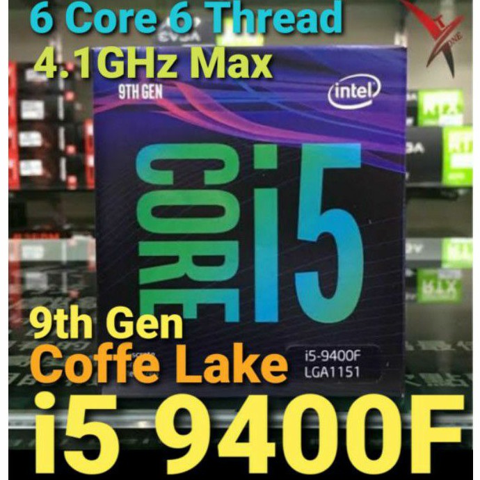 Jual Core i5 9400F 4.1GHz Coffe Lake 9th Gen Intel Processor Original ...