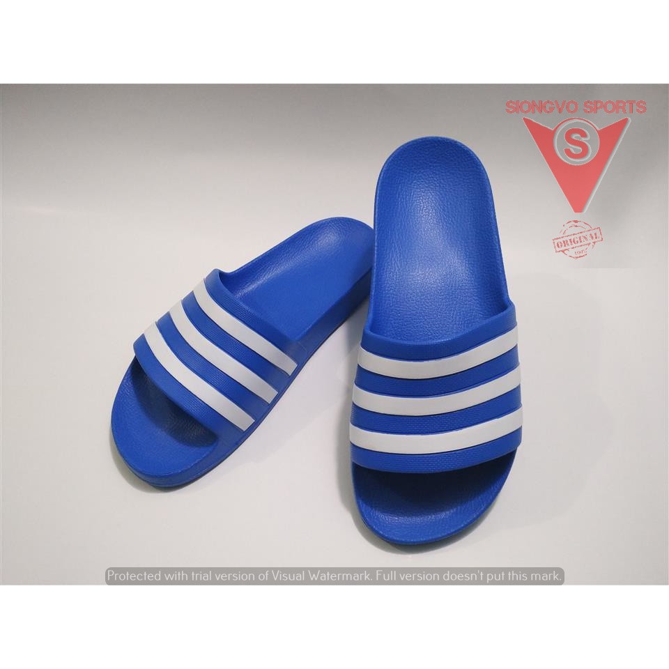 Jual SANDAL SLIDE - ADIDAS ADILETTE AQUA ORIGINAL F35541 TRUEBLUE ...