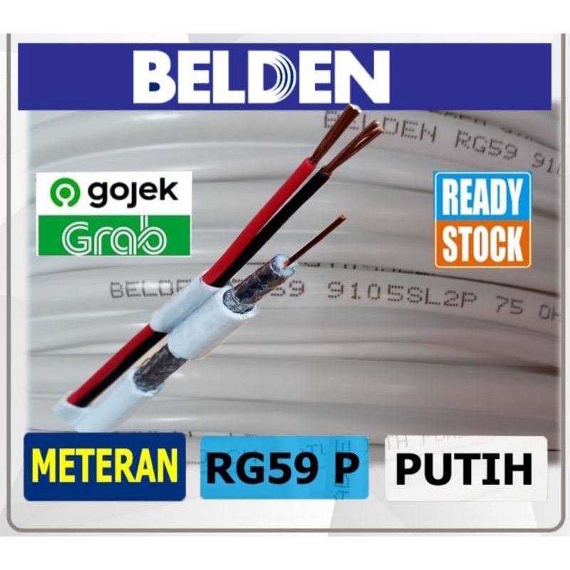Jual KABEL CCTV BELDEN RG59+POWER COAXIAL | Shopee Indonesia