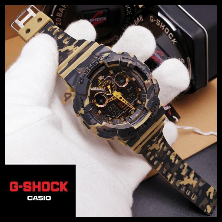 Jual Jam Tangan Pria Merk Casio G-Shock Miyota Type : Ga100 Baterai Box ...