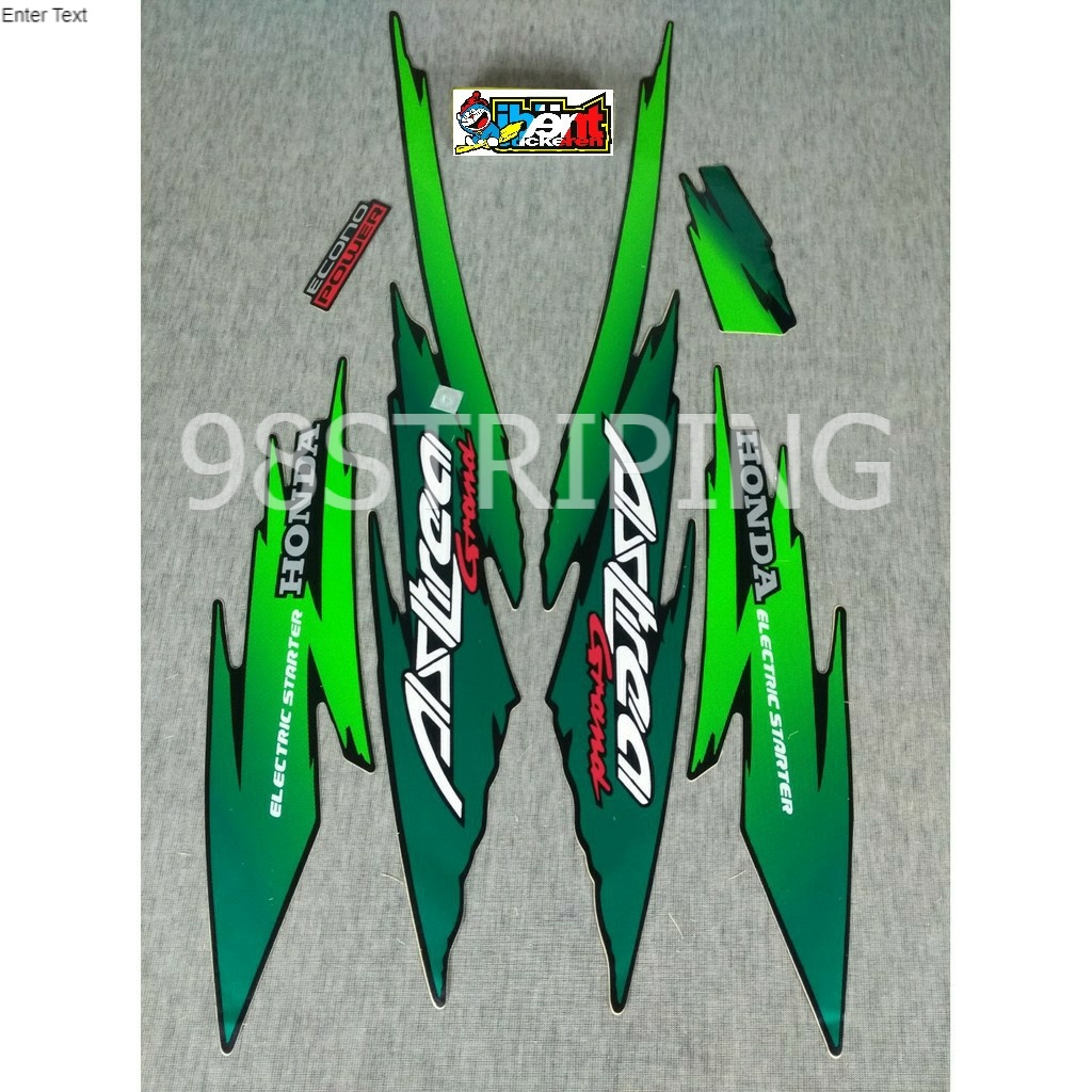 Jual STIKER STRIPING LIS STANDAR ORI HONDA ASTREA GRAND HIJAU TAHUN ...
