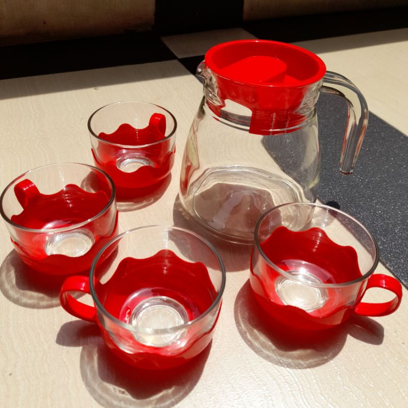 Jual 5 PCS PITCHER NELLY KIMGLASS pitcher murah cangkir kaca teko murah ...