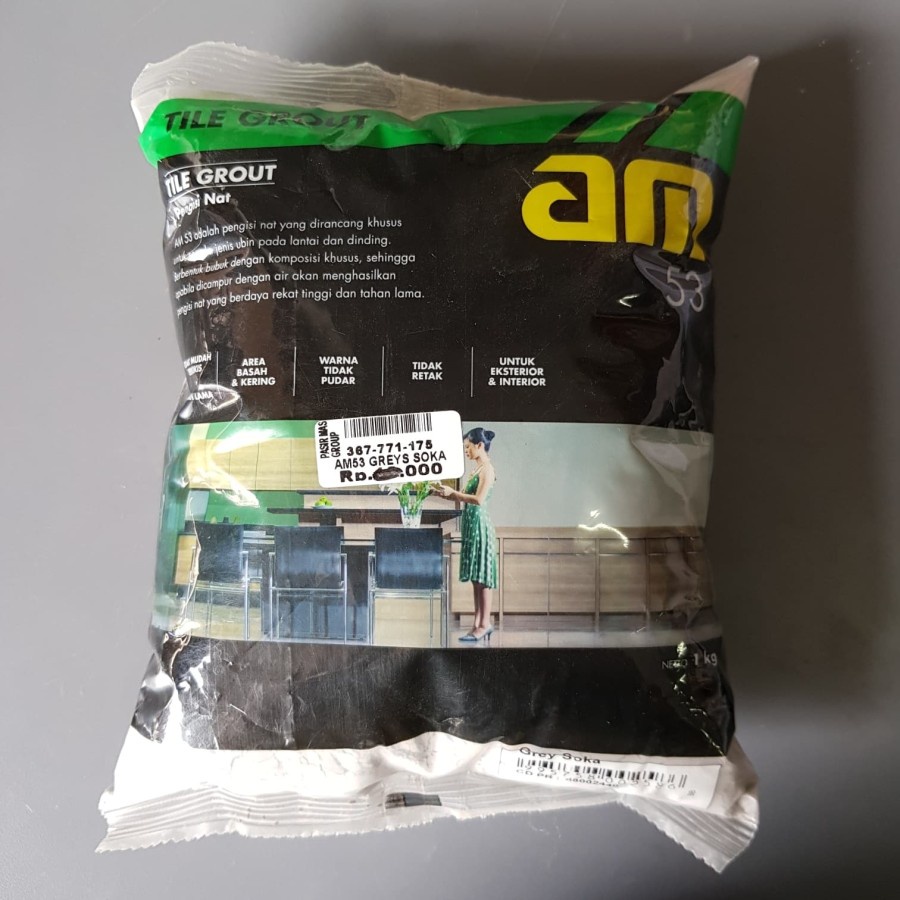 Jual GREY SOKA AM 53 / SEMEN NAT KERAMIK/ TILE GROUT | Shopee Indonesia