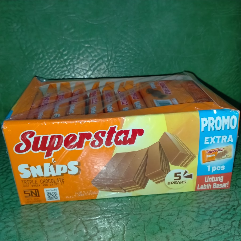 Jual WAFER SUPERSTAR SNAPS 336 gram (12x28g) | Shopee Indonesia