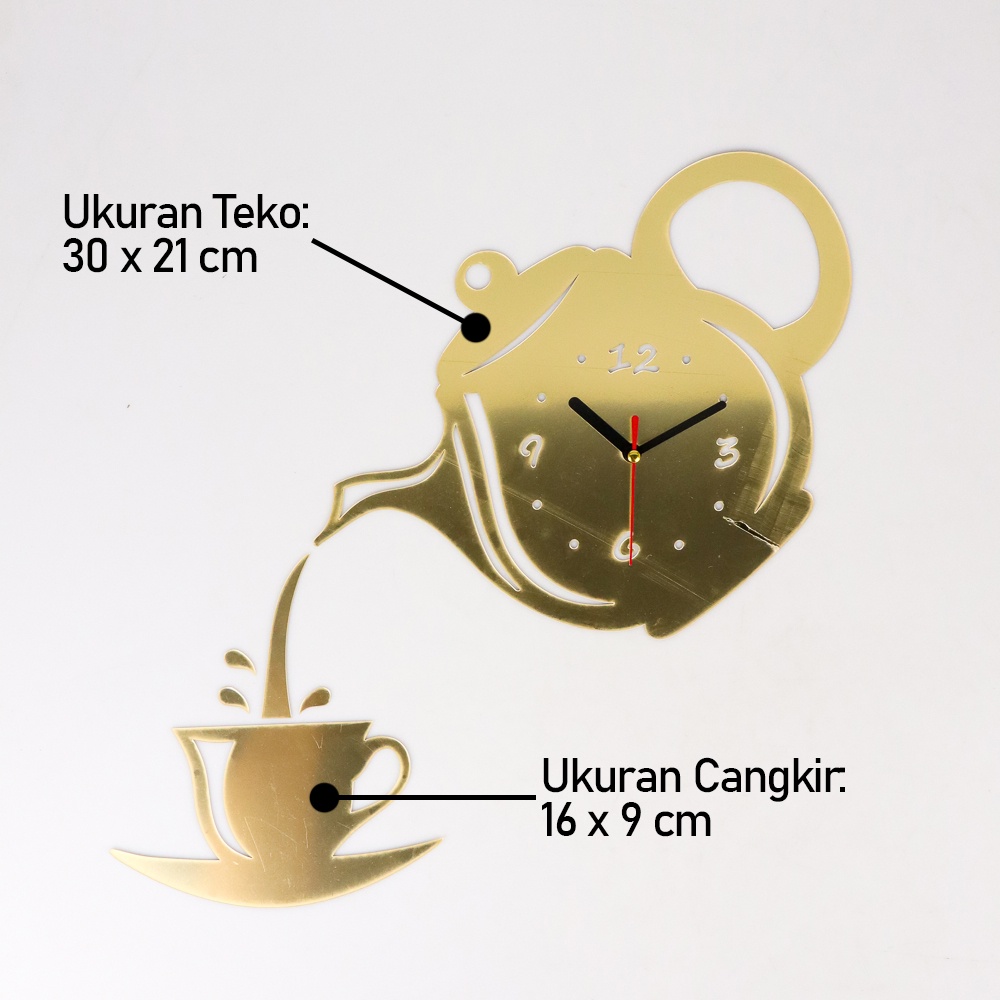 Jual Jam Dinding DIY Giant Model Teko Kopi Unik, Jam dinding tempel ... Jual Jam Dinding DIY Giant Model Teko Kopi Unik, Jam dinding tempel ...