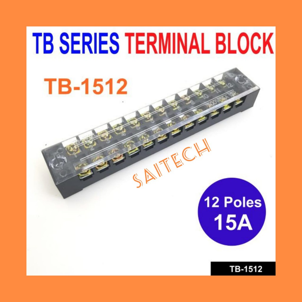 Jual Terminal Blok Kaca 12 pole 15A | Shopee Indonesia