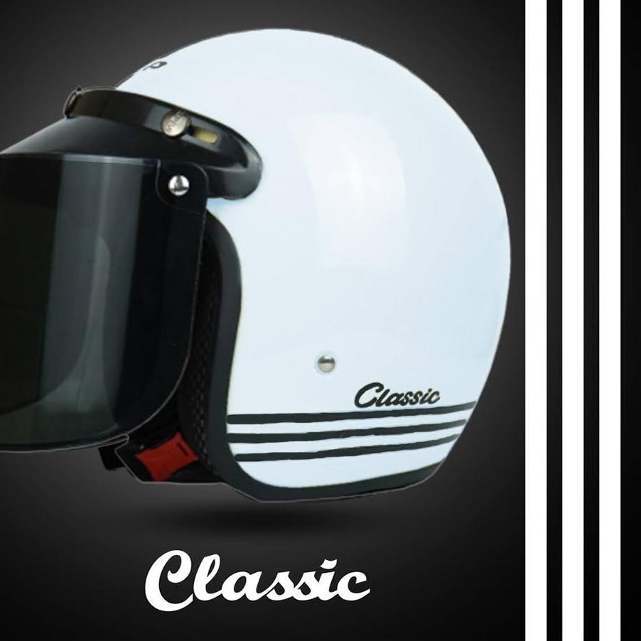 Jual IMPORT HELM BOGO CLASSIC DEWASA KACA DATAR DAN CEMBUNG SNI UNTUK ...