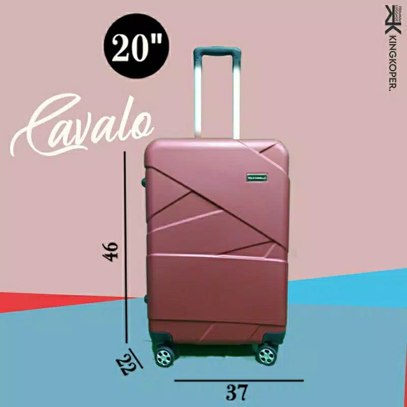 Jual Koper 20 inch Polo Cavallo 6120 cabin size - koper fiber - koper ...