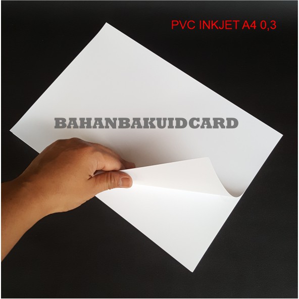 Jual inkjet printing pvc sheet super white putih A4 tebal 0.3 mm ...