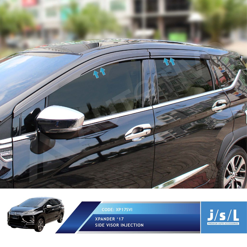 Jual Mitsubishi Xpander Talang Air Mobil JSL Model Injection Side Visor ...
