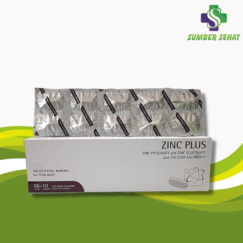 Jual ZINC PLUS BOX 60 KAPSUL | Shopee Indonesia
