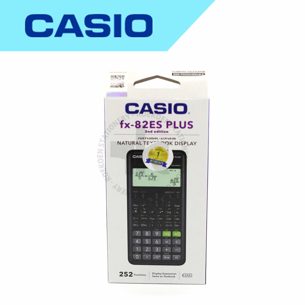 Jual Casio Calculator Scientific FX-82ES Plus-2 2nd edition | Shopee Indonesia