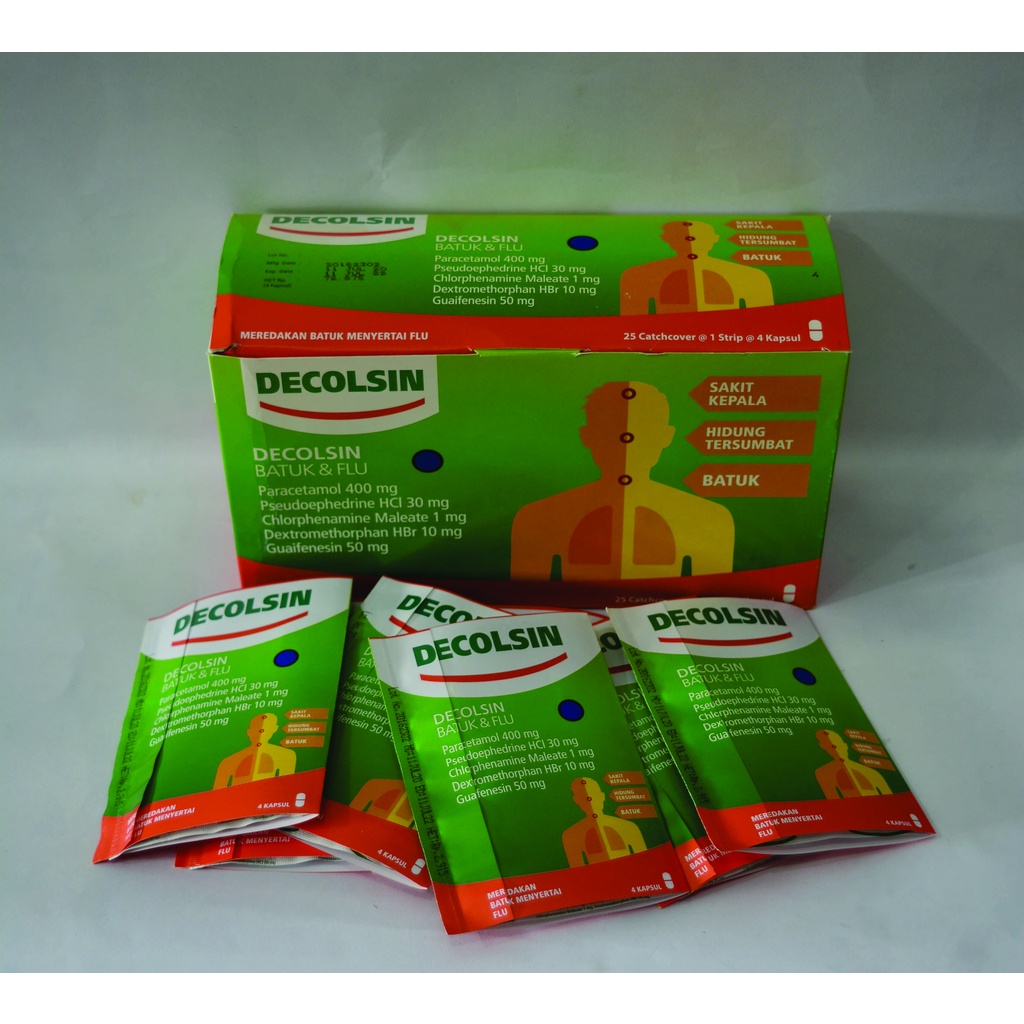 Jual Decolsin Tablet (Obat Batuk, Flu, Demam dan Sakit Kepala) | Shopee ...