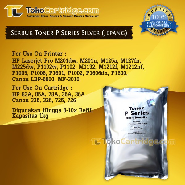 Jual Serbuk Toner Silver Cartridge HP 85A 78A 35A 36A CE285A CE278A ...
