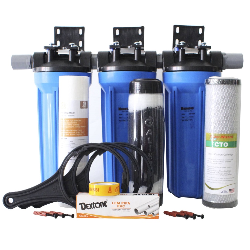 Jual Paket Filter Air 3 Tahap SPC / Filter Air Sumur / Filter Air Zat ...