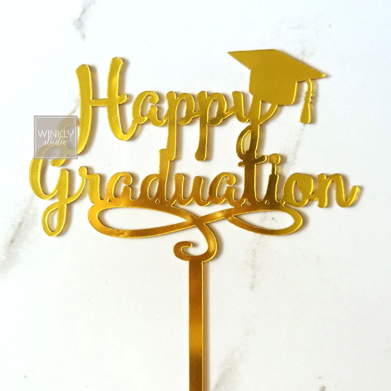Jual Acrylic Cake Topper Graduation / Topper Akrilik Kue Wisuda / Toper ...