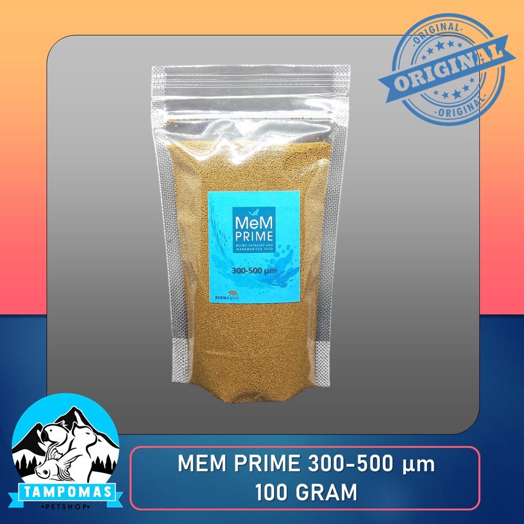 Jual Pelet Mem Prime 300-500 Mikron 100 Gram Pakan Ikan Burayak Cupang ...