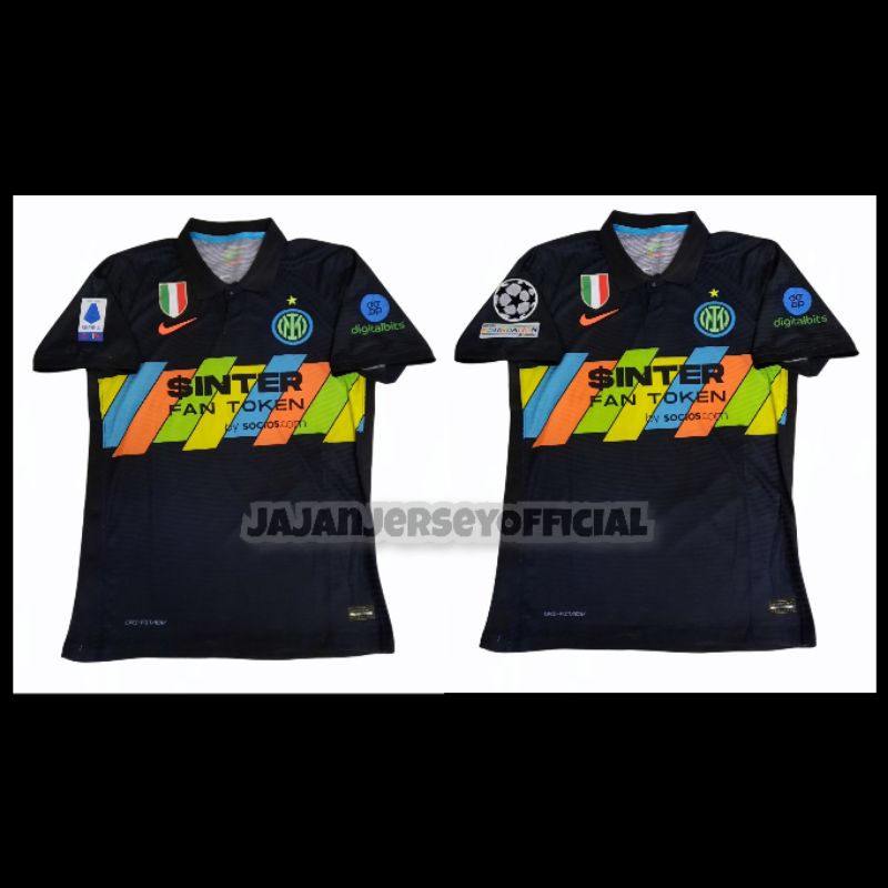 Jual Jersey club inter 3rd player issue new season 2021 full patch ...