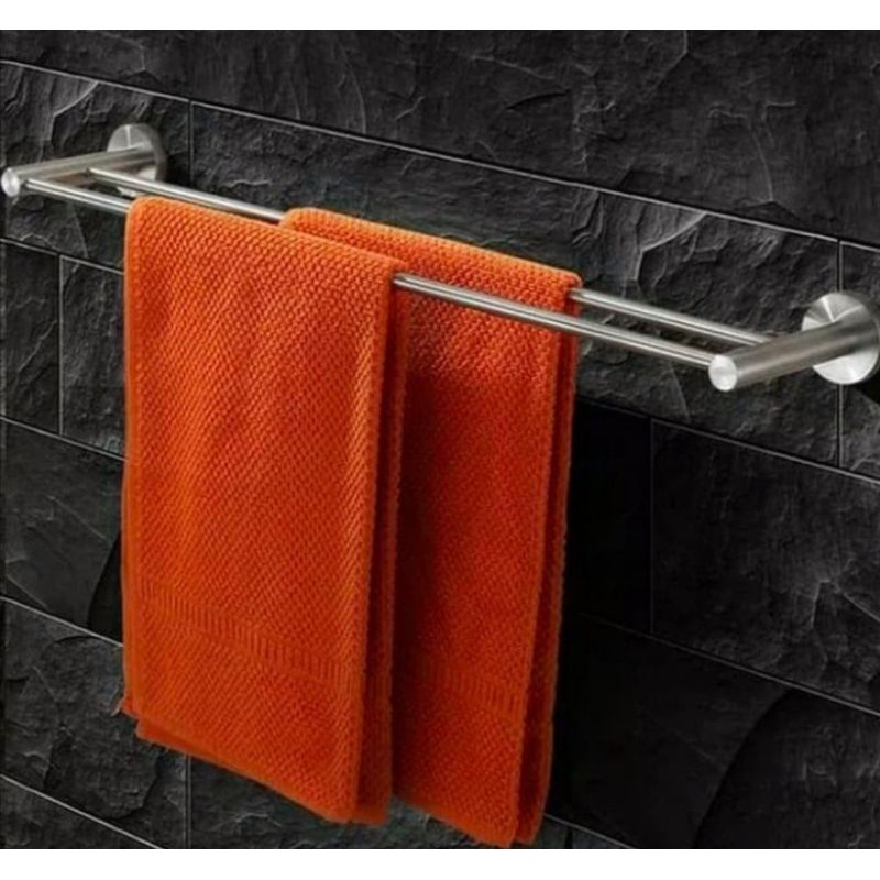 Jual Rak handuk dua baris stainless 304 / Gantungan handuk stainless ...