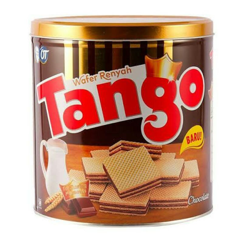 Jual Tango Wafer Coklat / Vanila 300 gram Kaleng Original Tango Coklat ...