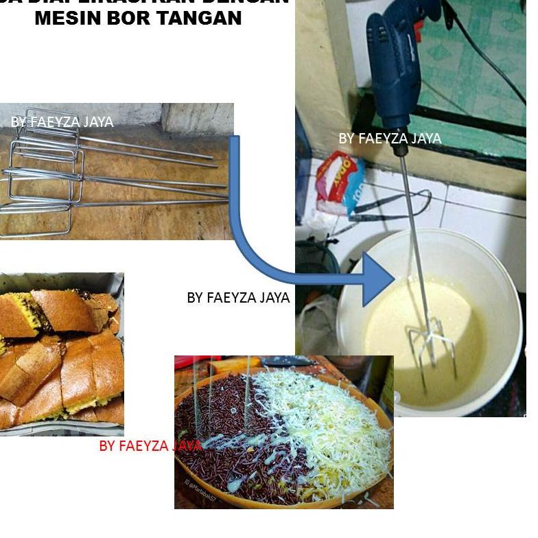 Jual Miliki - FJSTEEL01 MATA MIXER ALAT PENGADUK ADONAN MACAM MACAM KUE ...