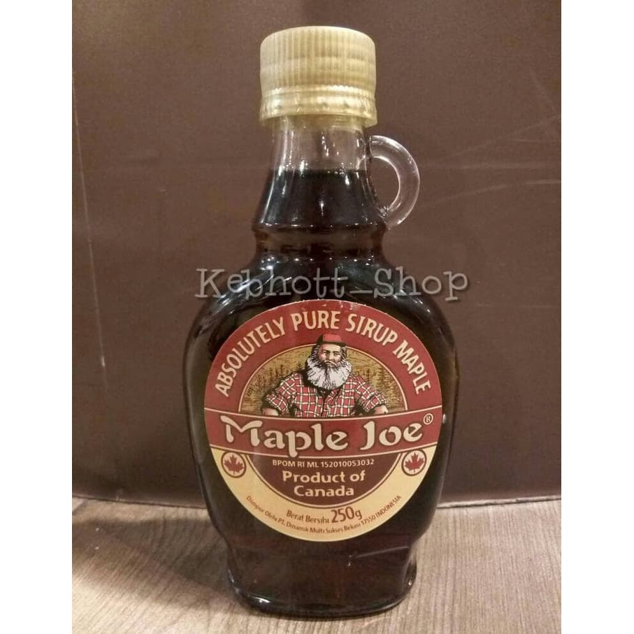 Jual Maple Joe Absolutely pure syrup sirup maple 250gr | Shopee Indonesia