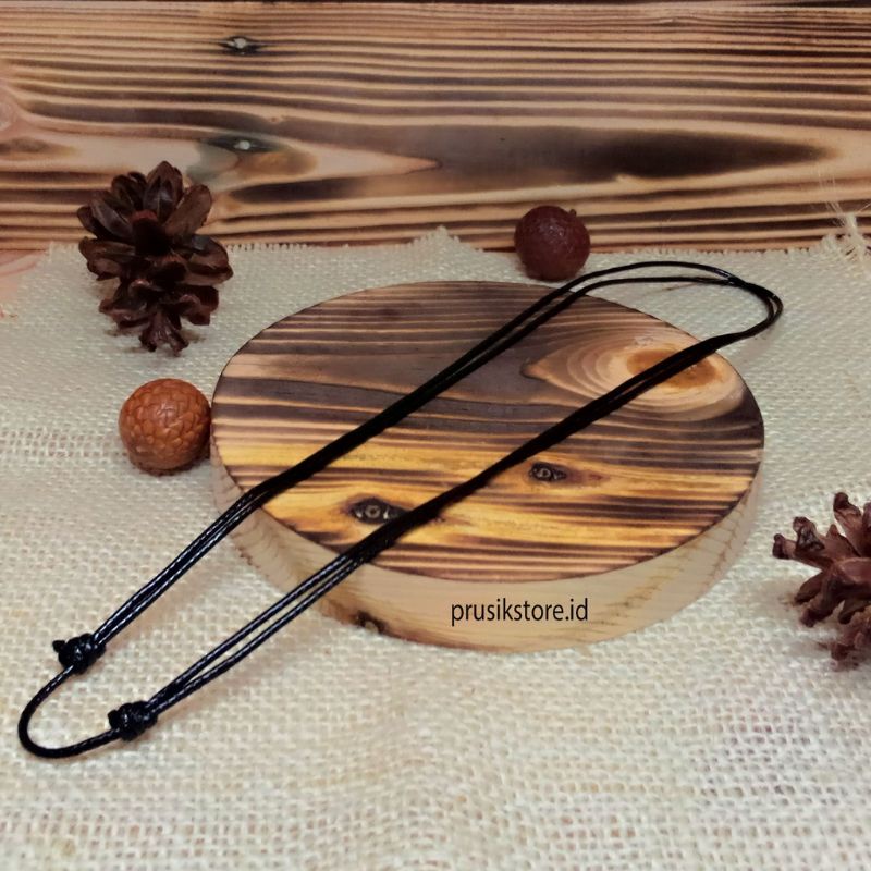 Jual Kalung Tali Hitam Polos Pria Wanita || Kalung Tali Korea Hitam ...