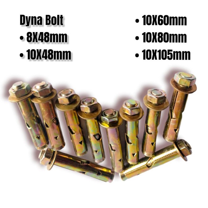 Jual Dynabolt Baut Beton M8 - M10 Dinabolt Tanam Jangkar Dyna Bolt ...