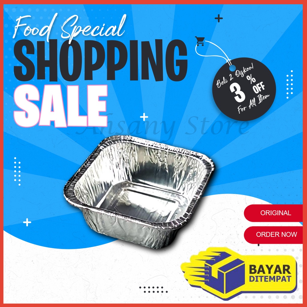Jual Alumunium Foil Cup Tray OX 100 | Shopee Indonesia