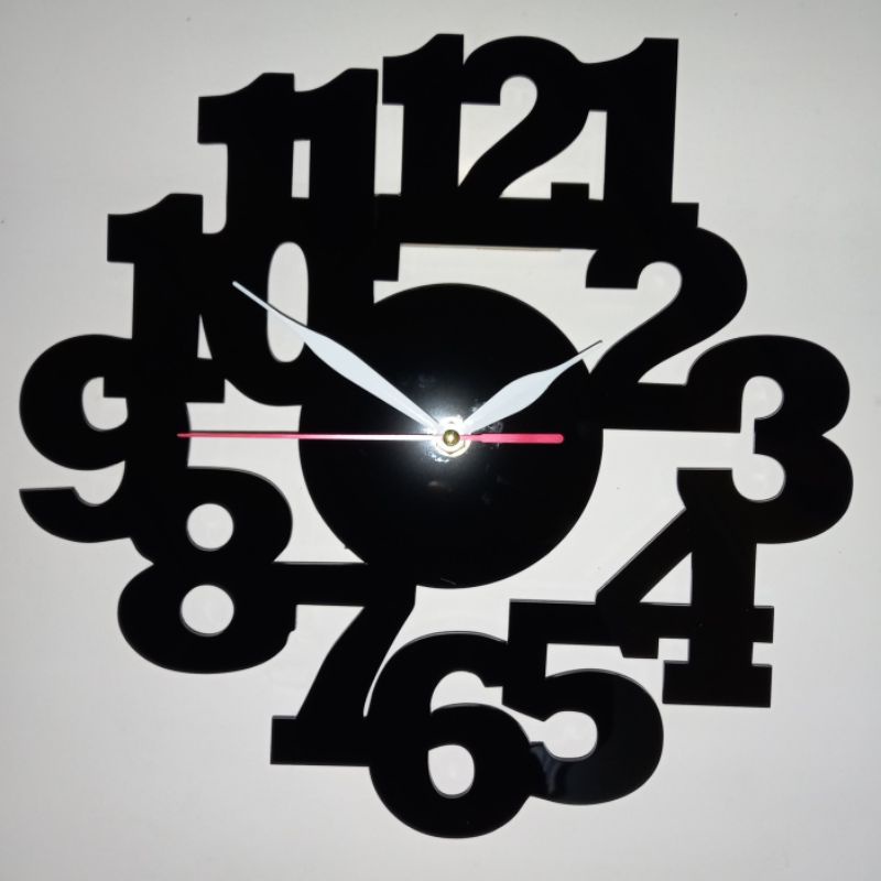 Jual Jam Dinding unik acrylic Hot tema angka yang diameter 30cm - Sweep ...
