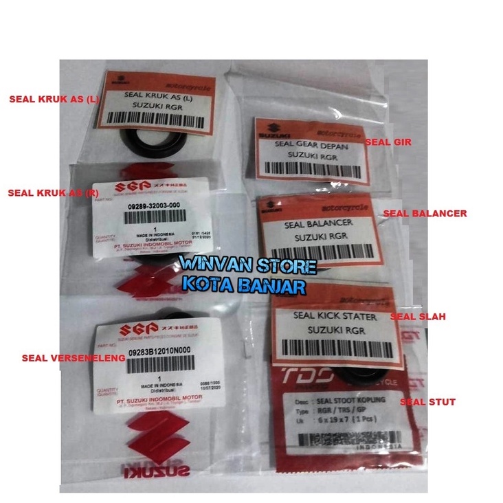 Jual Seal set seal lengkap sil komplit Suzuki RGR | Shopee Indonesia