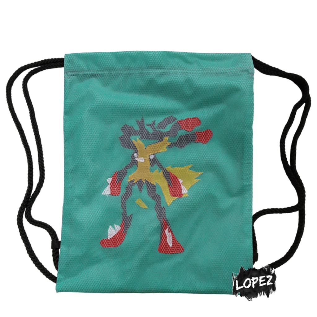Jual Tas Jaring Mega Lucario / Tas Ransel Pokemon / Backpack Pokedex ...