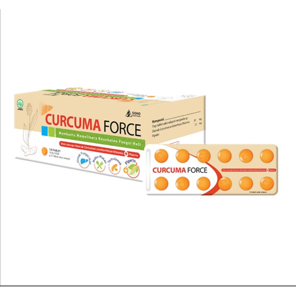 Jual Curcuma FORCE Strip 12 Tablet | Shopee Indonesia