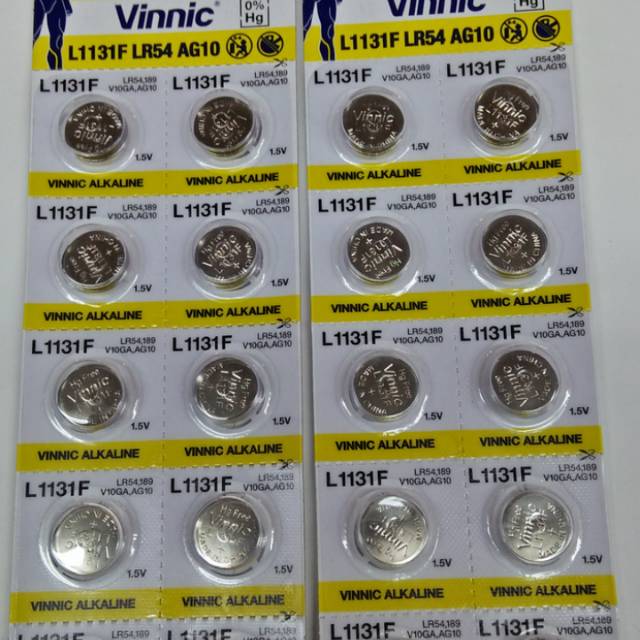 Jual BATERAI KALKULATOR G10/L1131F / LR54/ LR1130 BATERAI MURAH ...
