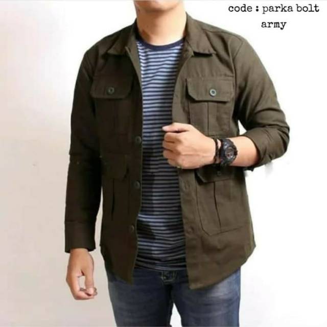 Jual JAKET BIG SIZE SEMI PARKA, | Shopee Indonesia
