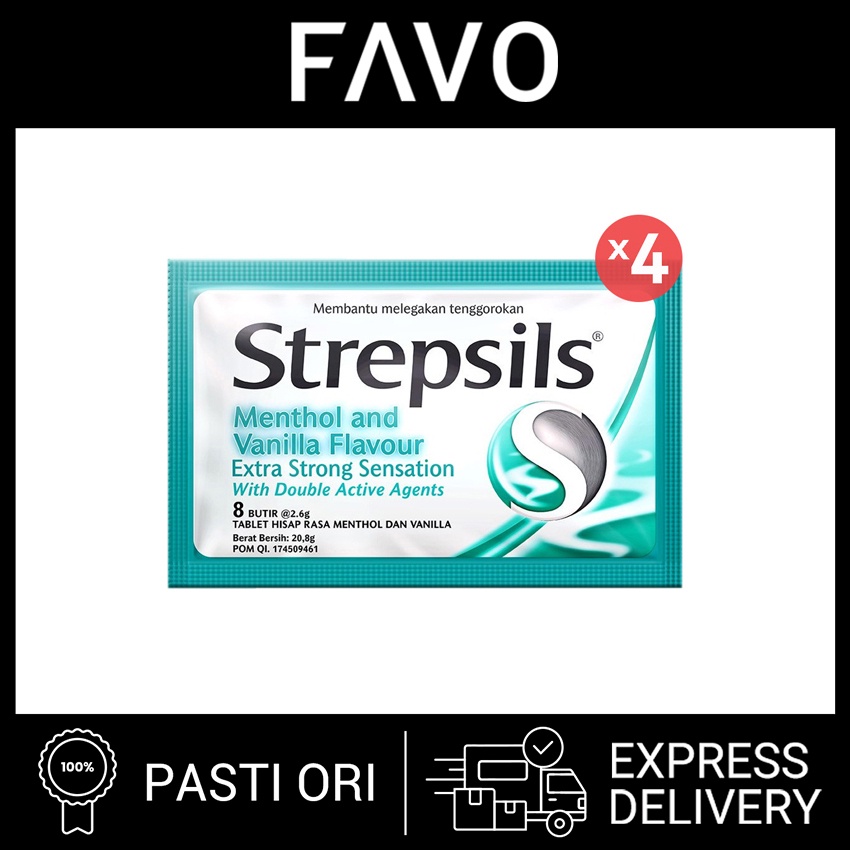 Jual Permen Strepsils Pelega Tenggorokan Extra Strong 8 Butir - 4 Pcs ...