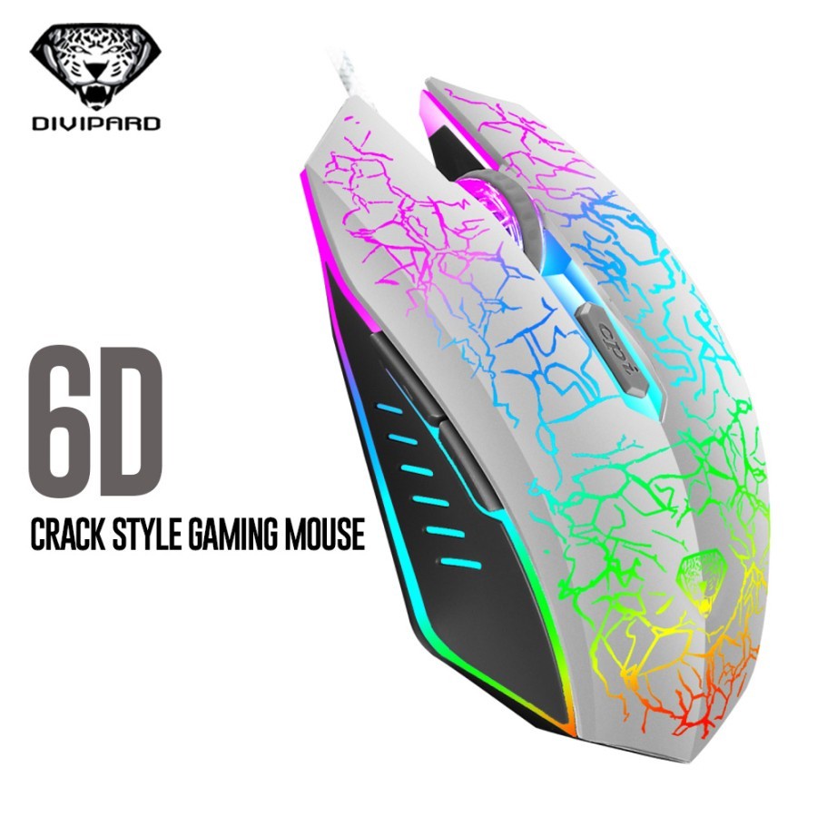 Jual Mouse Gaming Divipard G202 RGB Gaming Mouse 3200DPI Mouse Gaming ...