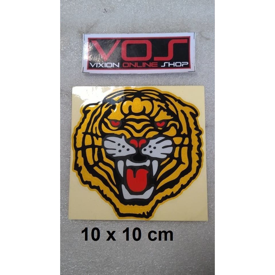 Jual STIKER UNIK KEPALA HARIMAU KUNING | Shopee Indonesia