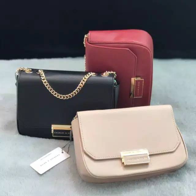 Jual Tas Charles and keith cnk ck original branded tali rantai slingbag ...