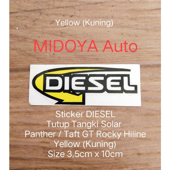 Jual Sticker DIESEL Tutup Tangki Solar Taft GT Rocky Hiline / Panther ...