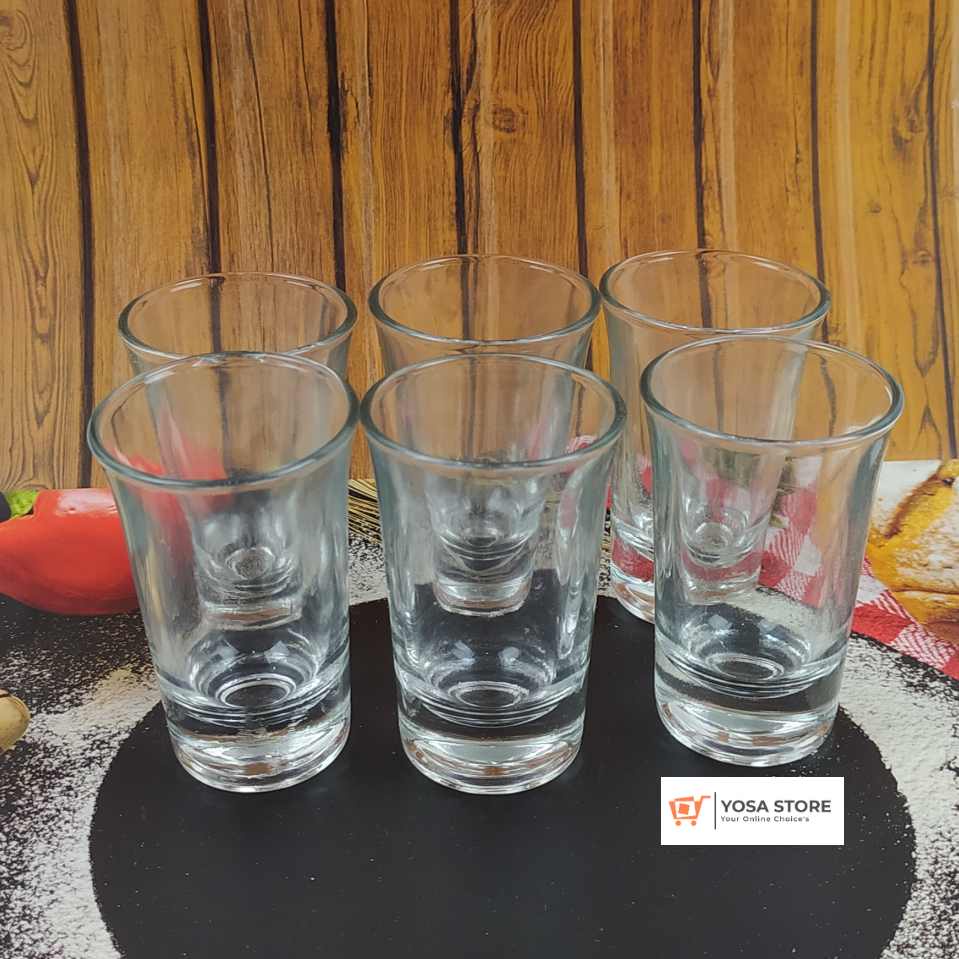 Jual Gelas Sloki Kaca Gelas Lilin Kecil Tebal tipe TG04 6 Pcs | Shopee ...