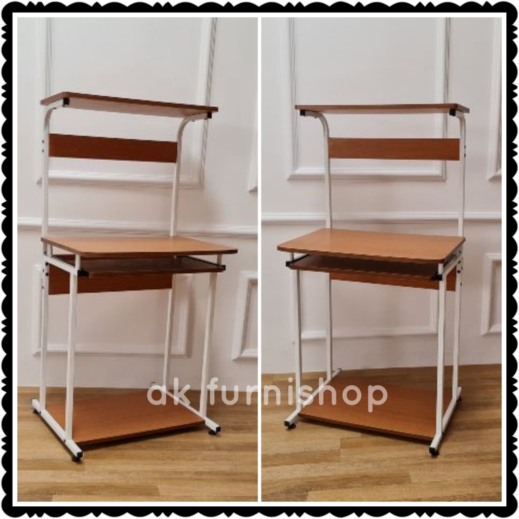 Jual MEJA KOMPUTER RANGKA BESI 3 TINGKAT | Shopee Indonesia