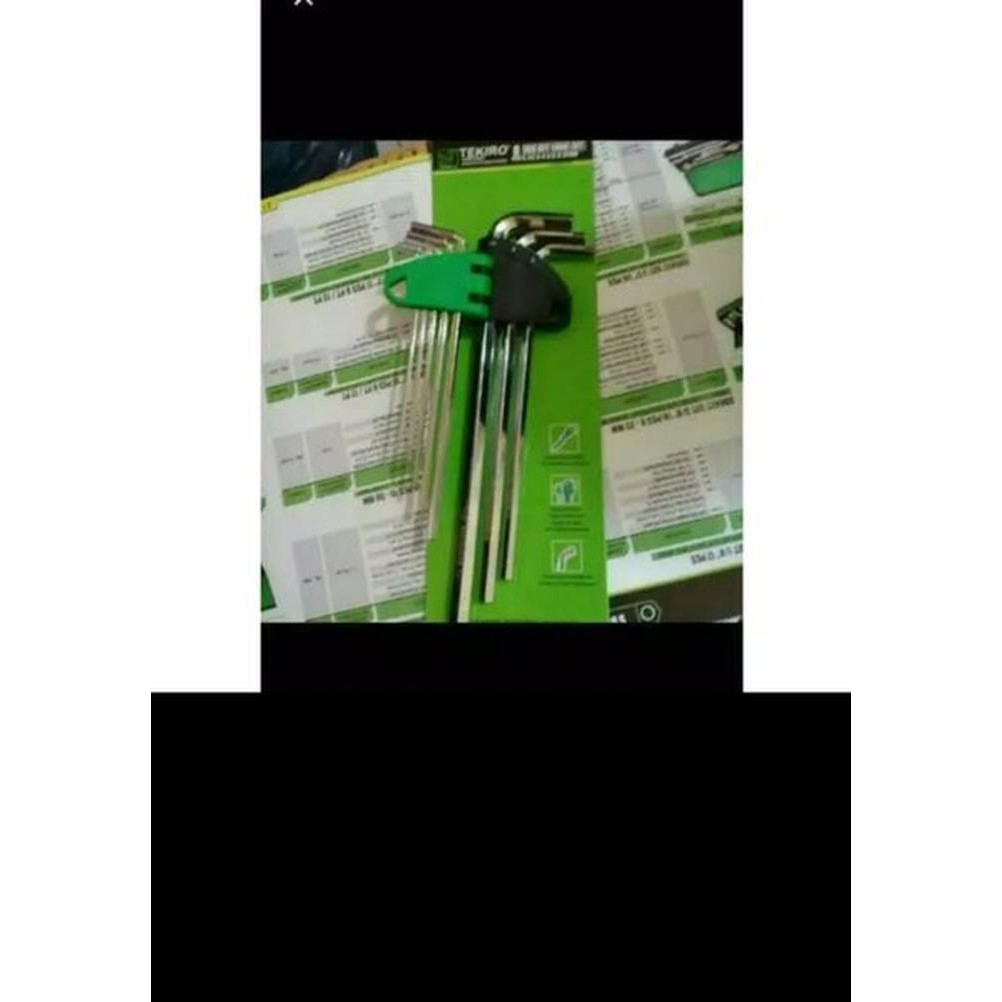 Jual Kunci L Panjang Tekiro Set 8pcs Hex Key Long Kunci L Tekiro ...