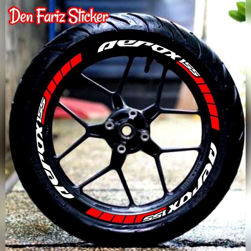Jual Promo Stiker Velg Stiker Velg Aerox Red Stiker Velg Motor Aerox ...