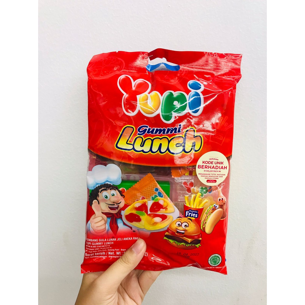 Jual Yupi Candy Gummy Lunch / Yupi Candy Gummy Breakfast 95G | Shopee ...