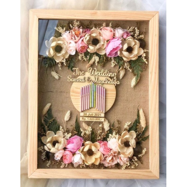 Jual Frame Mahar Rustic / Bingkai Mahar Kayu / Bingkai Kayu 3D Akrilik ...