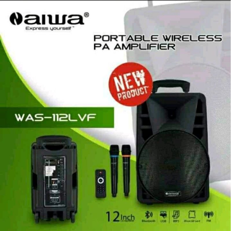 Jual Speaker aktif portable bluetooth 12 inch aiwa 112lvf meeting wireless original | Shopee ...